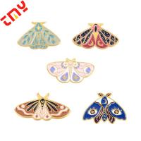 China Wholesale Funny Butterfly Enamel Pins Lapel Badge Color Plated Customizable 1.7x1.7 Inch Bulk for sale