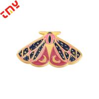 China Wholesale Funny Butterfly Enamel Pins Lapel Badge Color Plated Customizable 1.7x1.7 Inch Bulk for sale