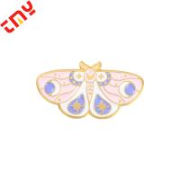 China Wholesale Funny Butterfly Enamel Pins Lapel Badge Color Plated Customizable 1.7x1.7 Inch Bulk for sale