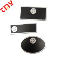 China Custom Shape ABS Material Plastic Nametag Blackboard Resurable Chalkboard Name Badges for sale