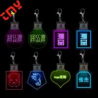 China Custom LED Flashing Name Tag Badge Acrylic 12x8x0.3cm with Lanyard for Events for sale
