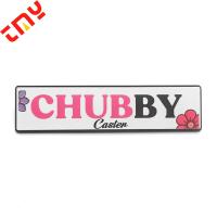 China Custom ABS Plastic Beveled Name Badge 3x1 Inch for Staff ID Corporate Branding for sale
