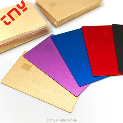 China Anodized Aluminum Blank CR80 Card 86x54mm for Laser Engraving Access Control for sale