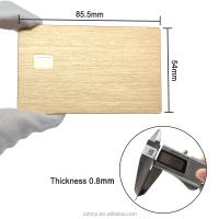 China Anodized Aluminum Blank CR80 Card 86x54mm for Laser Engraving Access Control for sale