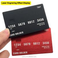 China Anodized Aluminum Blank CR80 Card 86x54mm for Laser Engraving Access Control for sale