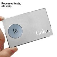 China Custom Metal Mirror NFC Business Card Stainless Steel 85x54mm Smart Digital Contact OEM for sale