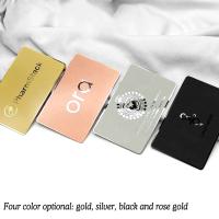 China Custom Metal Mirror NFC Business Card Stainless Steel 85x54mm Smart Digital Contact OEM for sale