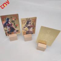 China Custom Metal Playing Cards 88x63mm with NFC 215 Chip Anime Cartoon Design Gold Plated for sale