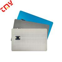 China Custom Metal Credit Card Blanks 4442 4428 Chip NFC 13.56MHz Waterproof 0.76mm for sale