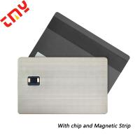 China Custom Metal Credit Card Blanks 4442 4428 Chip NFC 13.56MHz Waterproof 0.76mm for sale