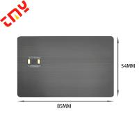 China Custom Metal Credit Card Blanks 4442 4428 Chip NFC 13.56MHz Waterproof 0.76mm for sale