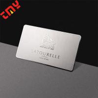 China Custom Stainless Steel Metal Mirror Business Card 0.8mm Thickness Laser Engraving for sale