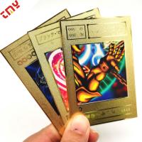 China Customizable MEGA EX Metal Trading Cards 88x63mm UV Printed Stainless Steel Kids Gift for sale