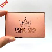 China Custom Metal Business Cards 85x54mm Stainless Steel Premium VIP Printing for sale