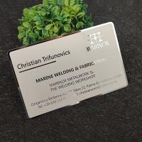 China Custom Metal Business Cards 85x54mm Stainless Steel Premium VIP Printing for sale