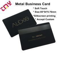 China Custom Die Cut Metal Stainless Steel Business Card 86x54mm Sublimation Embossing for sale