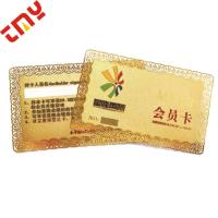 China Custom 0.3mm Thick Embossed Gold Metal Brass Business Visiting Cards 85x54mm for sale