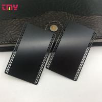 China Wholesale Custom Stainless Steel Metal Business Card 0.3mm Thickness Matte Blank for Laser Engraving for sale