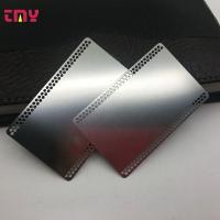 China Wholesale Custom Stainless Steel Metal Business Card 0.3mm Thickness Matte Blank for Laser Engraving for sale