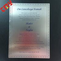 China Custom Laser Cut Gold Wedding Invitation Card 0.3mm Thickness Luxury Design for Formal Weddings for sale