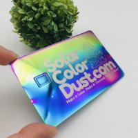 China Wholesale Chameleon Chrome Laser Engraved Stainless Steel Metal Credit Card 85x54mm with EMV Chip Slot for sale