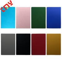 China Anodized Aluminum Business Card Blanks 0.2mm 0.3mm 0.8mm for Laser Engraving Sublimation for sale