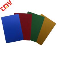 China Anodized Aluminum Business Card Blanks 0.2mm 0.3mm 0.8mm for Laser Engraving Sublimation for sale