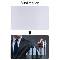 China Factory Direct Aluminum Sublimation Business Card Blank 2.1x3.4 Inch 0.5mm Metal Card for Gift for sale