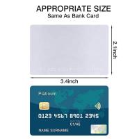 China Factory Direct Aluminum Sublimation Business Card Blank 2.1x3.4 Inch 0.5mm Metal Card for Gift for sale
