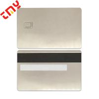 China Custom Metal Credit Card 85x54mm Silver Mirror Finish VIP Card with Magnetic Stripe for sale