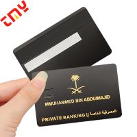China Custom 85x54mm Matte Black Gold Metal Credit Card Business Card Brass Copper for sale