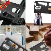 China Custom Multifunctional Brushed Stainless Steel Credit Card Bottle Opener 85x54mm with EMV Chip Slot for sale