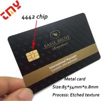 China Custom Printed Metal Credit Card Blank CR80 Standard Size 85.5x54mm Stainless Steel for sale