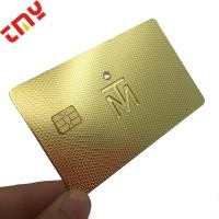 China Custom Metal Gold Plating Business Card 85x54mm with Magnetic Stripe for sale