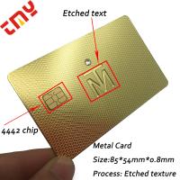China Custom Metal Gold Plating Business Card 85x54mm with Magnetic Stripe for sale