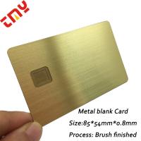 China Custom Metal Gold Plating Business Card 85x54mm with Magnetic Stripe for sale