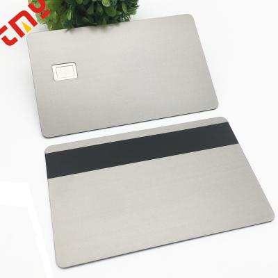China Wholesale Pure Titanium Metal Credit Card Blanks 85x54mm 0.6mm with Chip for Bank Debit Master for sale