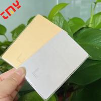 China Wholesale Pure Titanium Metal Credit Card Blanks 85x54mm 0.6mm with Chip for Bank Debit Master for sale