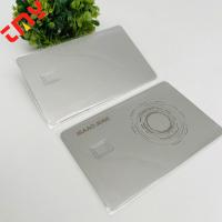 China Wholesale Pure Titanium Metal Credit Card Blanks 85x54mm 0.6mm with Chip for Bank Debit Master for sale