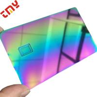 China Blank Metal Credit Card with MEV Slot 4442 4428 Chip 85x54mm Custom Design Business Card for sale