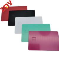 China Blank Metal Credit Card with MEV Slot 4442 4428 Chip 85x54mm Custom Design Business Card for sale