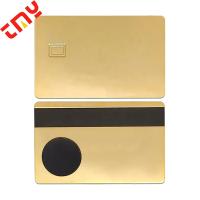 China Custom Blank Metal Credit Card with NFC NTAG213 215 216 Chip and Magnetic Stripe 85x54mm for sale