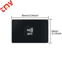China Customizable NFC Metal Business Cards 85x54mm with Silk Screen and UV Printing for sale