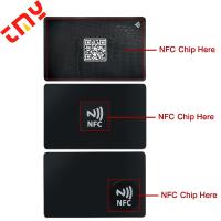China Customizable NFC Metal Business Cards 85x54mm with Silk Screen and UV Printing for sale