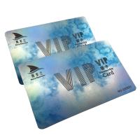 China Custom Laser Engraving PVC Plastic Business Card with Holagram 0.76mm Thickness for sale