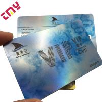 China Custom Laser Engraving PVC Plastic Business Card with Holagram 0.76mm Thickness for sale