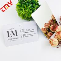 China Custom PVC Plastic Business Cards Glossy Matte Hologram Metallic Finish Full Color Printing 0.76mm Thick for sale