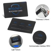China Custom RFID NFC PVC Blocking Card 85x54mm Waterproof Anti Tear Silk Screen Business Card for sale