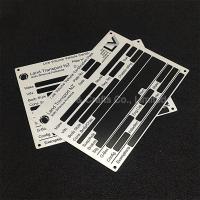 China Brushed Stainless Steel Equipment Tags 50x50mm Corrosion Resistant Laser Engraved Custom Nameplate for sale
