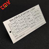 China Brushed Stainless Steel Equipment Tags 50x50mm Corrosion Resistant Laser Engraved Custom Nameplate for sale